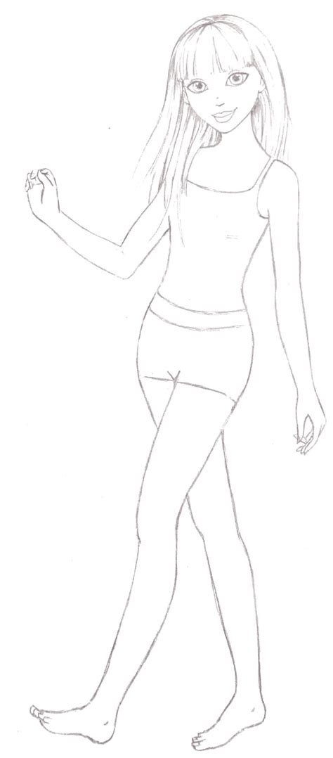 Pin By Elena On Coloring Pages Body Sketches Female Sketch Coloring