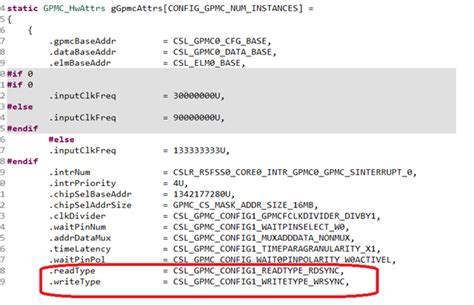 Am6412 Sysconfig Problem While Config Gpmc To Access External Ramfpga Processors Forum
