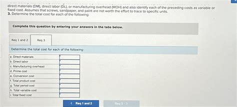 solved pa1 3 algo ﻿classifying costs calculating total