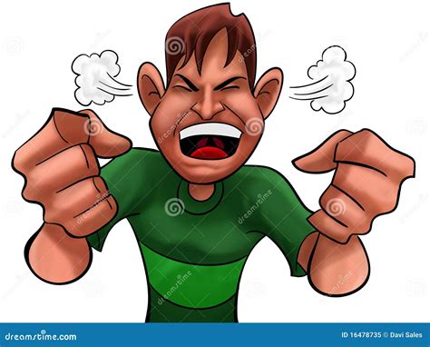 Menino irritado ilustração stock Ilustração de assustador 16478735