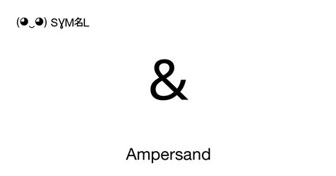 And Ampersand Symbol Meaning Copy And Paste Unicode Character ‿ Symbl