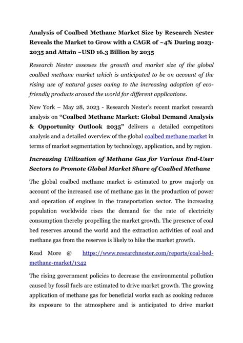 Ppt Coalbed Methane Market Powerpoint Presentation Free Download