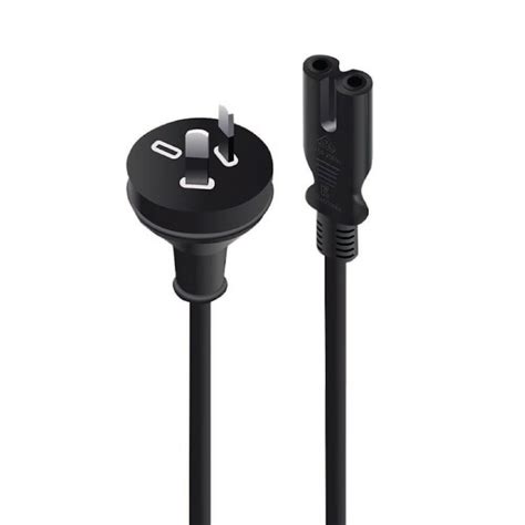1m Power Cable 10A 2-pin Plug to IEC C7 Socket - Lindy Australia