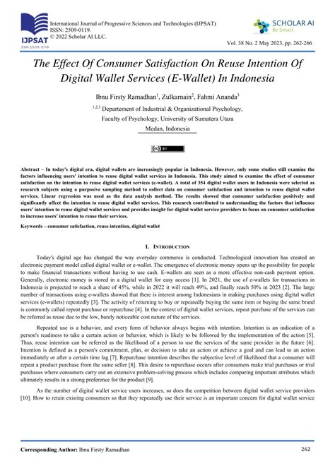 Pdf The Effect Of Consumer Satisfaction On Reuse Intention Of Digital Wallet Services E