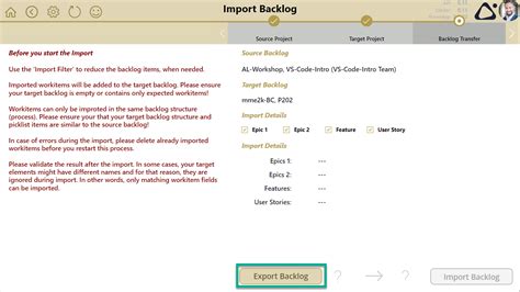 import backlog cosmo alpaca