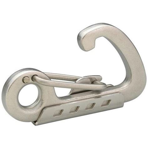 Stainless Steel Spring Gate Snap Hook And Keeper Plate