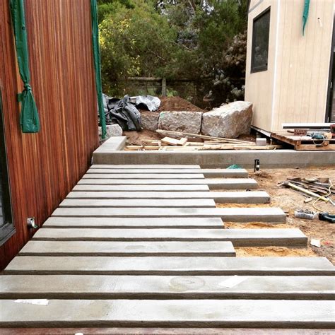 Segmented Concrete Steppers For A Beautiful Pathway
