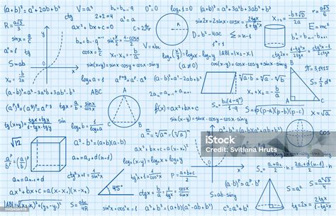 Mathematische Theorie Und Mathematische Formel Handschriftliche Symbole