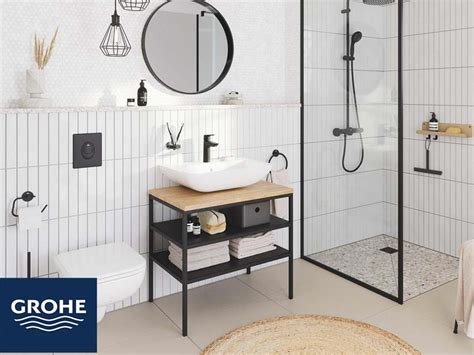 Grohe® Start Dual Flush Plate Matt Black Iperceramica