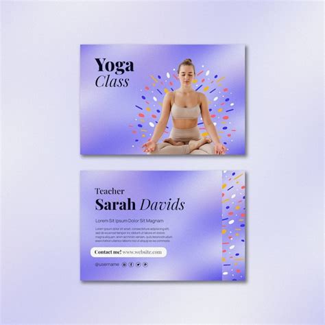 free psd gradient yoga class template