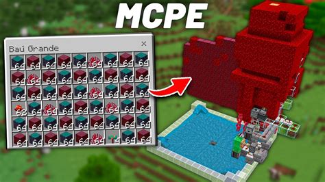 FARM De MADEIRA Do NETHER EFICIENTE Para MINECRAFT BEDROCK YouTube