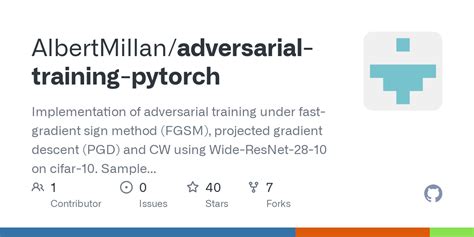 Github Albertmillanadversarial Training Pytorch Implementation Of