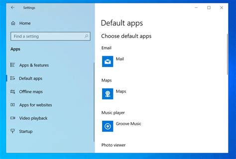 Set Default Programs Windows From Settings Or Group Policy