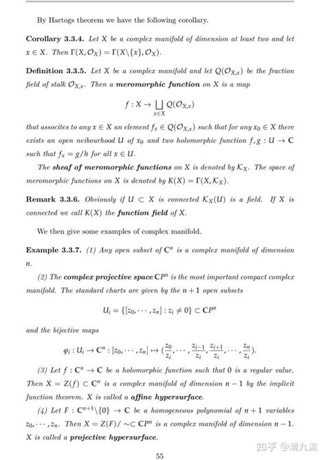 黎曼面3：elements Of Complex Manifolds 知乎