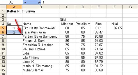 Membuat AutoNumber Pada Excel Kmunkz S Blog