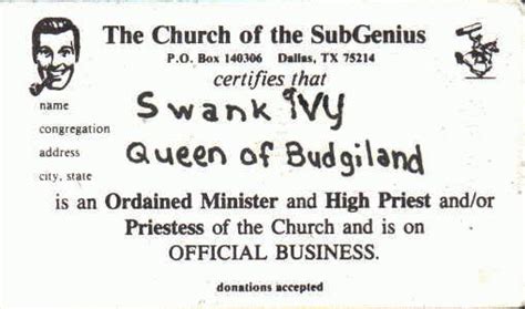 Swank Ivy Subgenius Wikia Clench Fandom