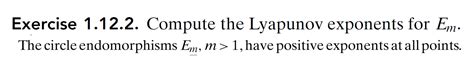 solved exercise 1 12 2 ﻿compute the lyapunov exponents for