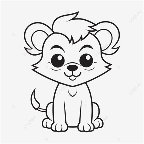 귀여운 사자 아기 색칠 페이지 벡터 그림 개요 스케치 드로잉 라이온 킹 그림 개요 스케치 Png 일러스트 및 벡터 에 대한 무료 다운로드 Pngtree