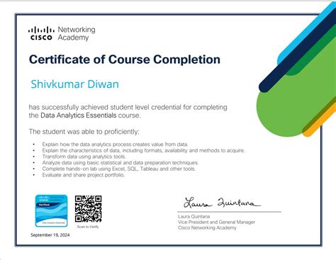 Shivkumar Diwan On Linkedin Dataanalytics Cisconetworkingacademy
