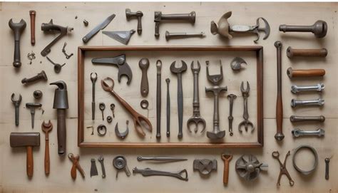 Vintage Tool Collection Antique Craftsmanship Essentials Premium Ai