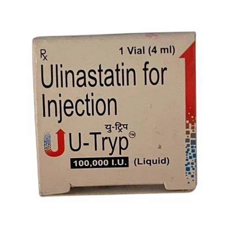U Tryp 100000 Ulinastatin Injection Packaging Size 4 Ml Packaging Type Box At Rs 2500 Box In