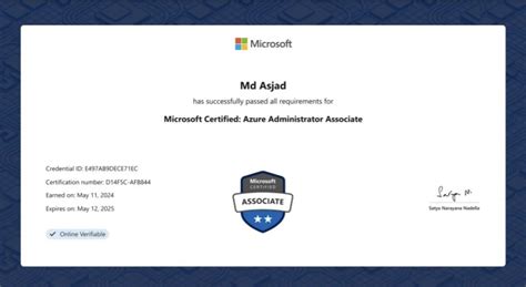 Md Asjad On Linkedin I Have Got My First Ever Microsoft Certification
