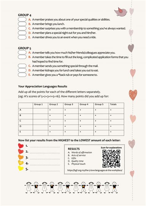 Love Language Printable Quiz Printable Word Searches