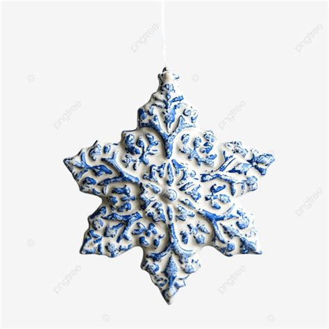 파란색과 흰색 눈꽃 나무 장식 눈송이 나무 장식 Png 일러스트 및 이미지 에 대한 무료 다운로드 Pngtree