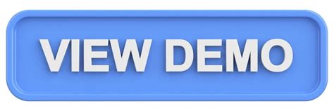 Premium Photo View Demo Button 3d Illustration