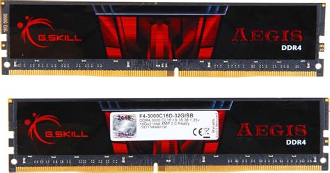 G Skill Aegis 32gb 2 X 16gb 288 Pin Pc Ram Ddr4 3000 Pc4 24000 Desktop Memory Model F4
