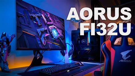 Лучший игровой монитор 4К и 32 дюйма - Обзор Aorus FI32U - YouTube