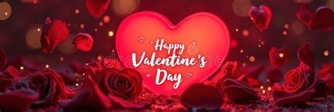 Romantic Valentine S Day Heart With Roses And Candlelight Ambiance