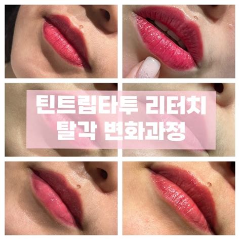 내돈내산 대구 입술반영구 틴트 립타투 리터치 후기탈각 변화과정o 루즈에스테틱 네이버 블로그