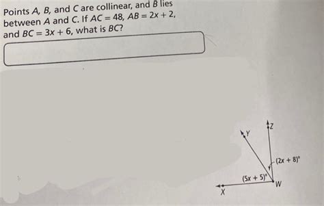 solved points a b and c are collinear and b lies between a and c