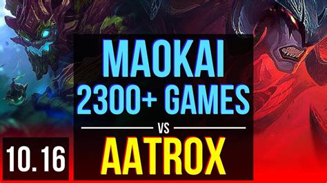 MAOKAI Vs AATROX TOP Games M Mastery Points KDA KR Grandmaster V