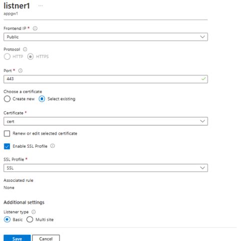 Configure Path Route Path Specific Ssl Profile In Azure Application