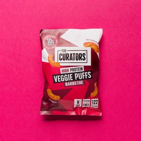 The Curators High Protein Veggie Bbq Puffs Multipack Crisps 30g 20