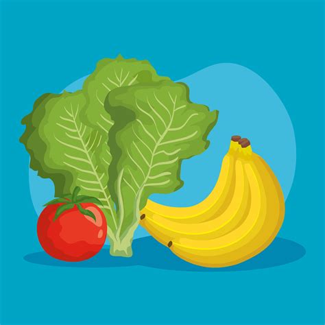 Fruits And Vegetables Icon Set Vector Design Vector Art At Vecteezy