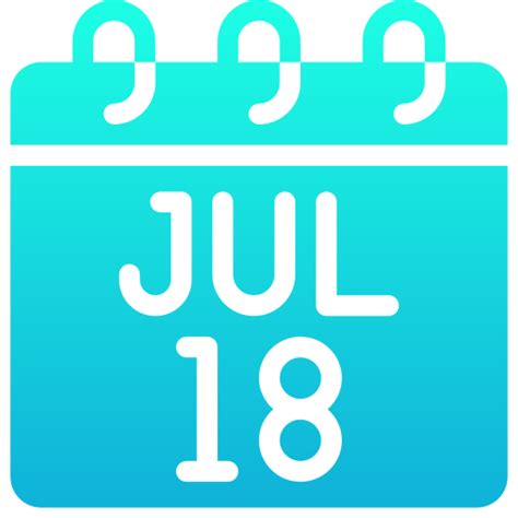 Icono De Dieciocho Generic Gradient Fill