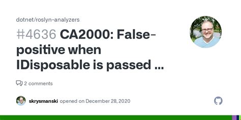 Ca2000 False Positive When Idisposable Is Passed To Wrapper Object