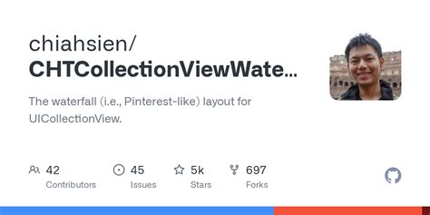 Github Chiahsienchtcollectionviewwaterfalllayout The Waterfall Ie Pinterest Like Layout