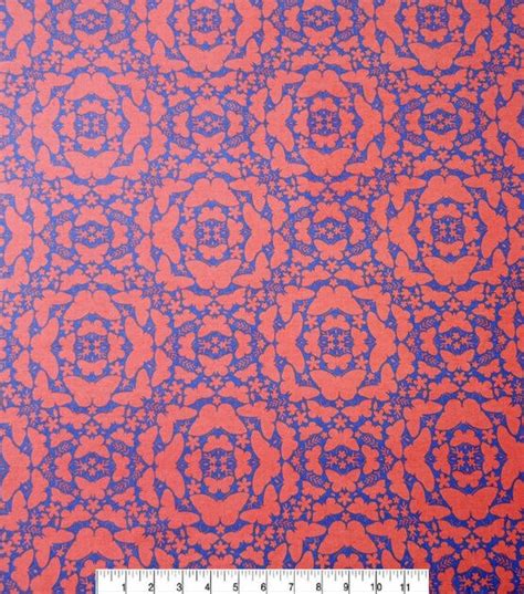 Orange And Blue Mirrored Butterflies Super Snuggle Flannel Fabric Joann