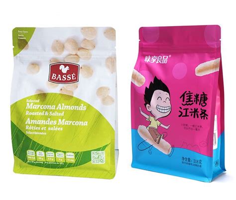 Custom Printed Reusable Plastic Snack Packaging With Zipper