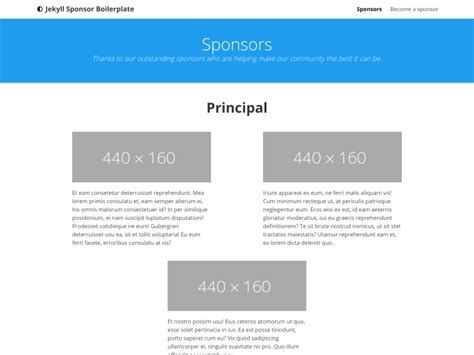 Github Burden Jekyll Sponsors Boilerplate A Jekyll Theme For Giving