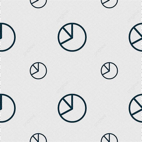 Seamless Geometric Texture Pattern Featuring Iconic Pie Chart Graphs