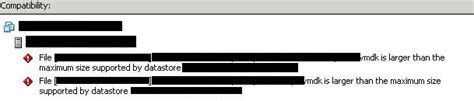 Storage Vmotion Compatibility Failed File Is Larger Than The Maximum