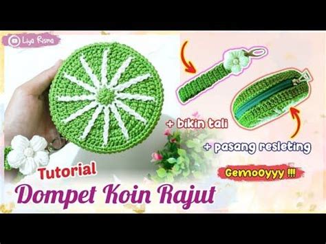 Crochet Tutorial Dompet Koin Rajut Bulat Crochet Coin Purse