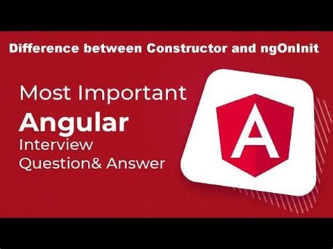 Difference between Constructor and ngOnInit : r/angular