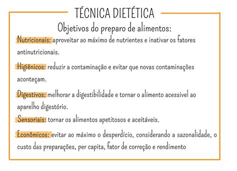 Mapa Mental TÉcnica DietÉtica Nutrição