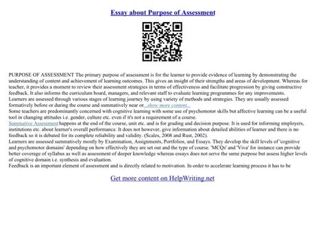 Ppt Essay On Assessment Powerpoint Presentation Free Download Id 12393672